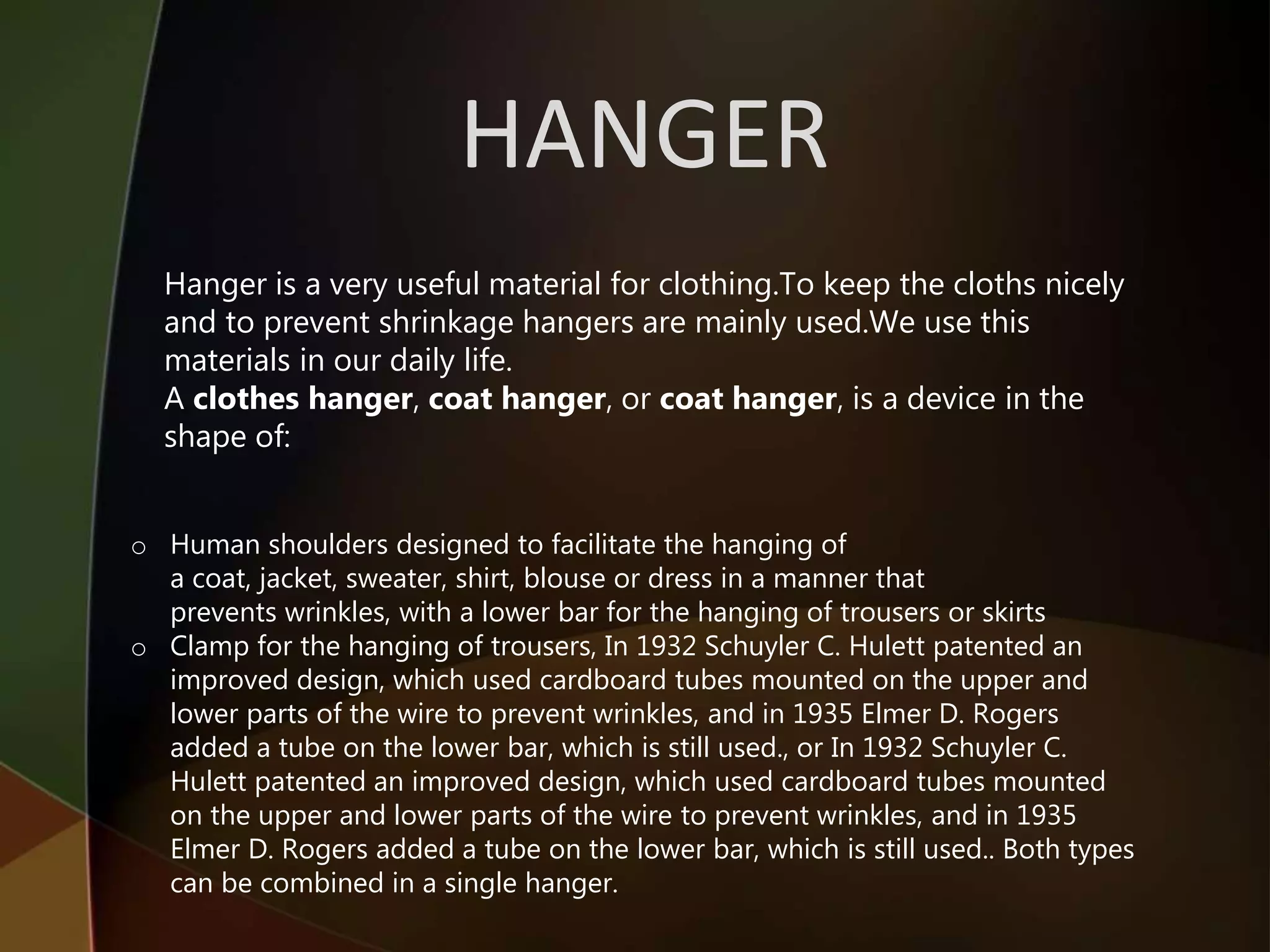 Hanger | PPTX