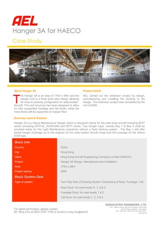 Hanger 3 A Case Study | PDF