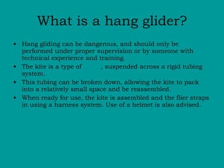 Hang gliders | PPT | Air Travel | Travel Type