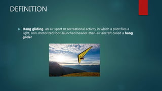 HANG GLIDING PROJECT | PPTX | Air Travel | Travel Type
