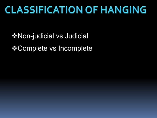 Hanging | PPTX | Lung and Respiratory Health | Diseases and Conditions