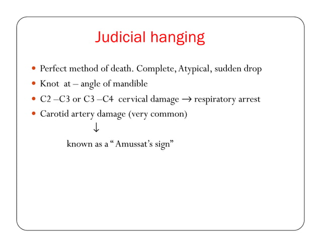 Hanging, strangulation, Asphyxial death | PDF