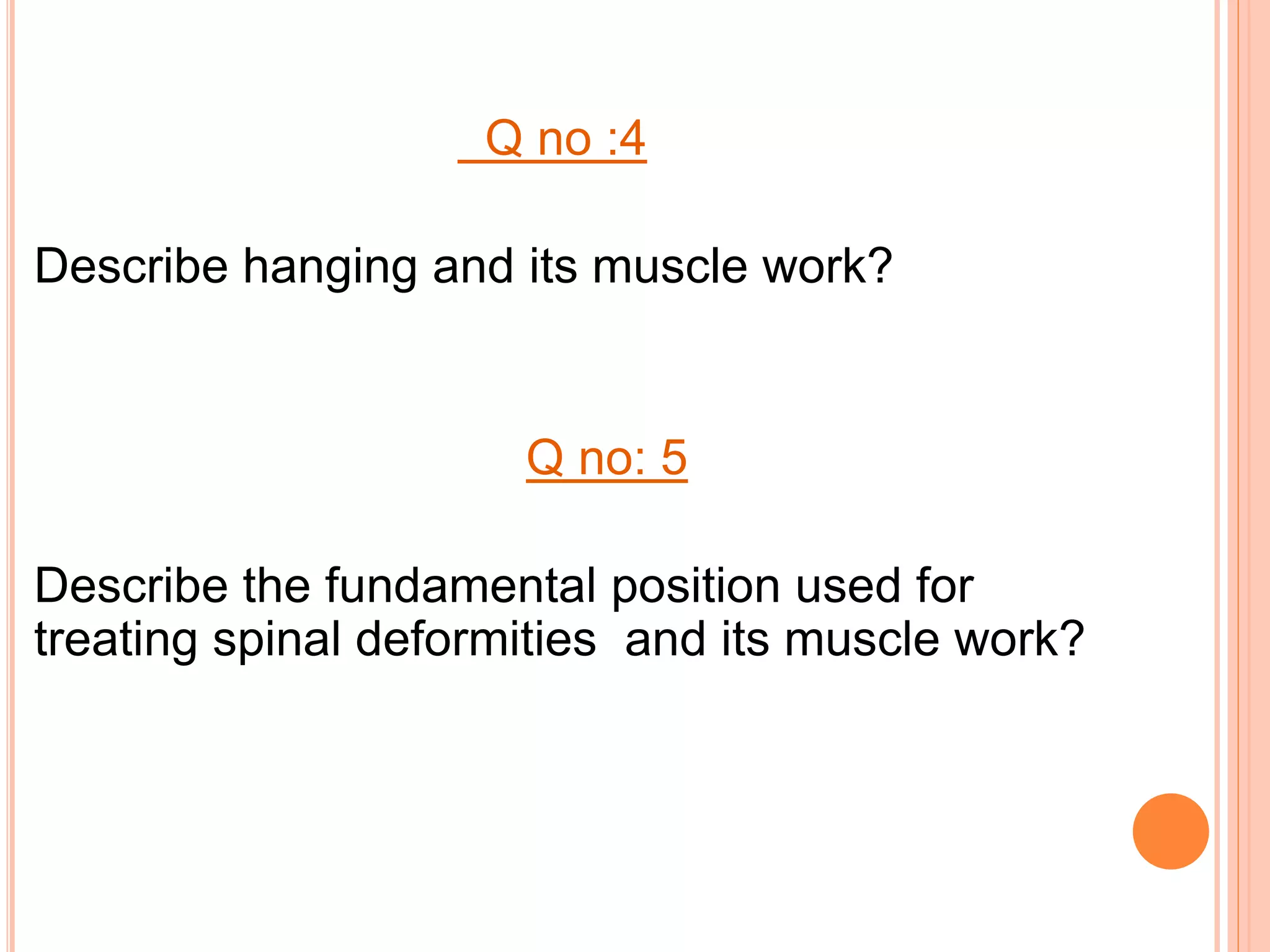 Hanging and lying kinesiology | PPT