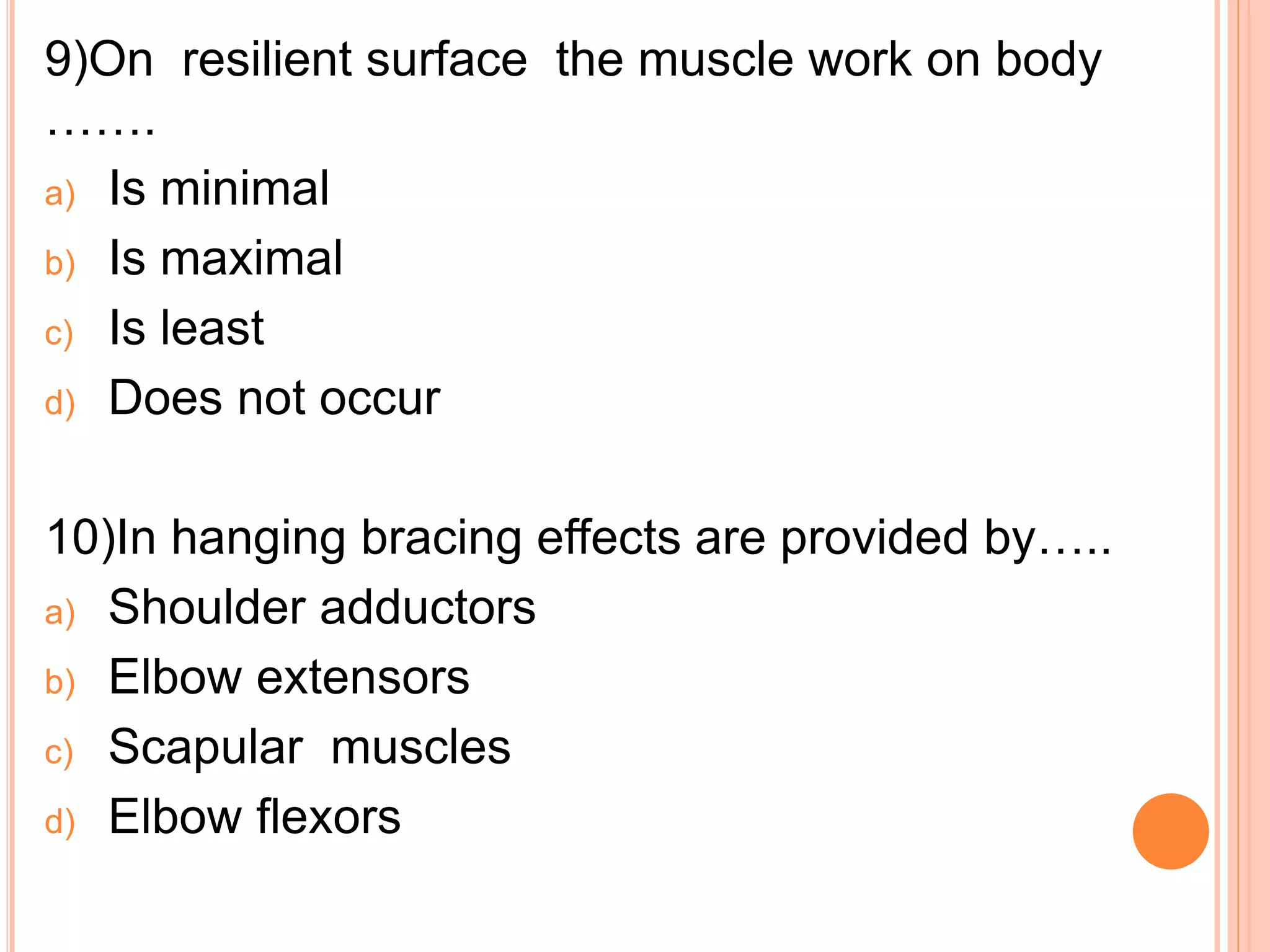 Hanging and lying kinesiology | PPT