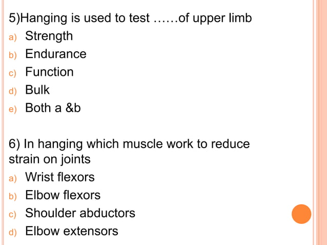 Hanging and lying kinesiology | PPT