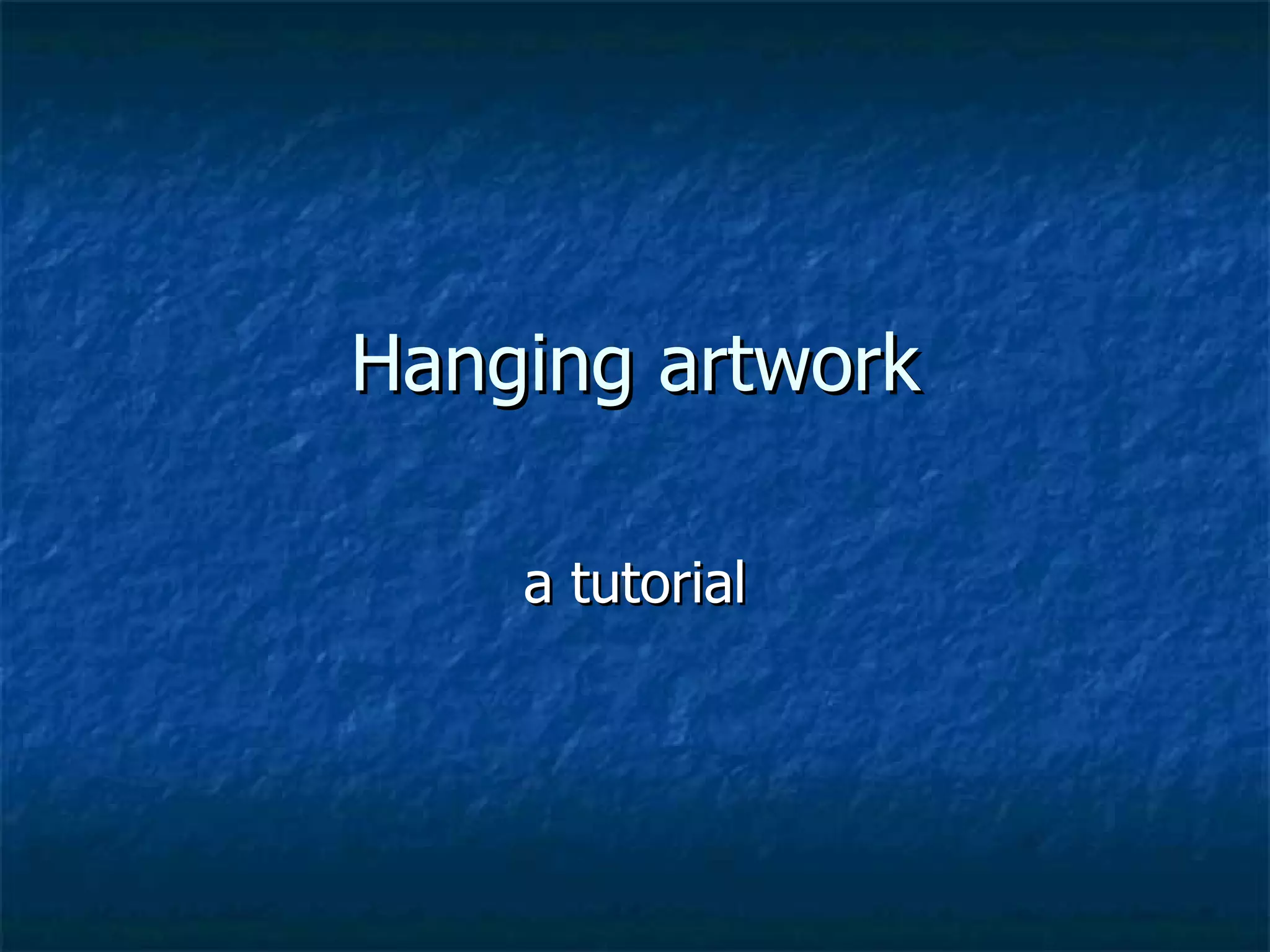 Hanging artwork | PPT