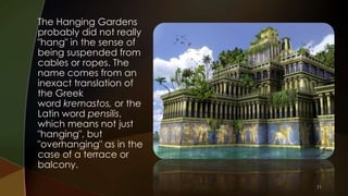 Hanging gardens of babylon | PPSX