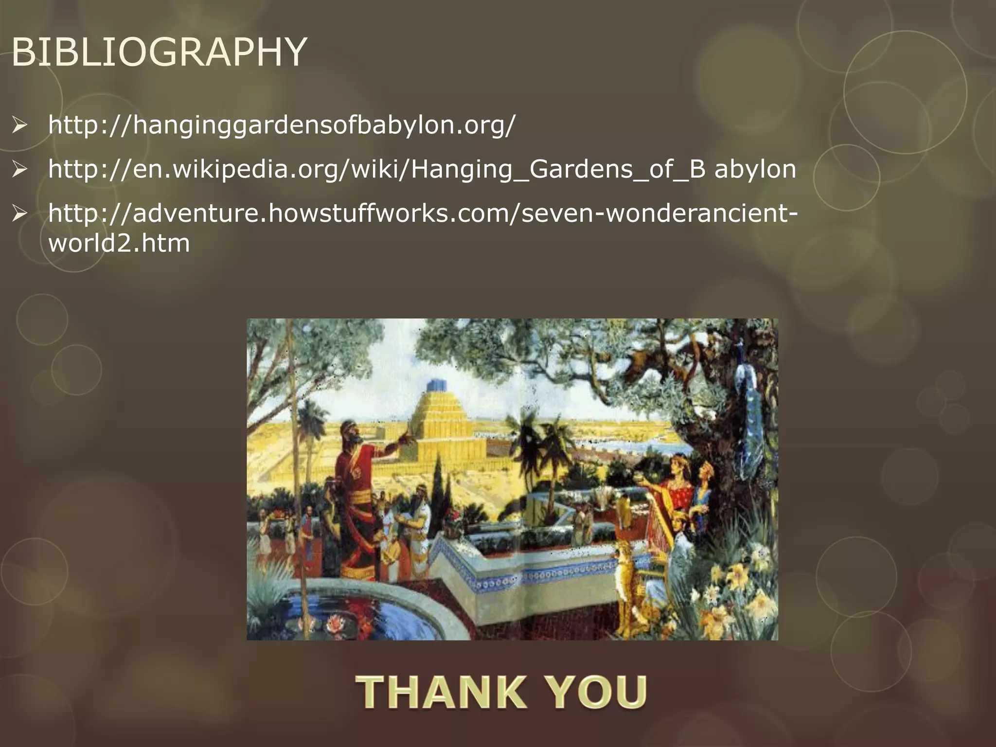 Hanging gardens of babylon, mesopotamia | PDF