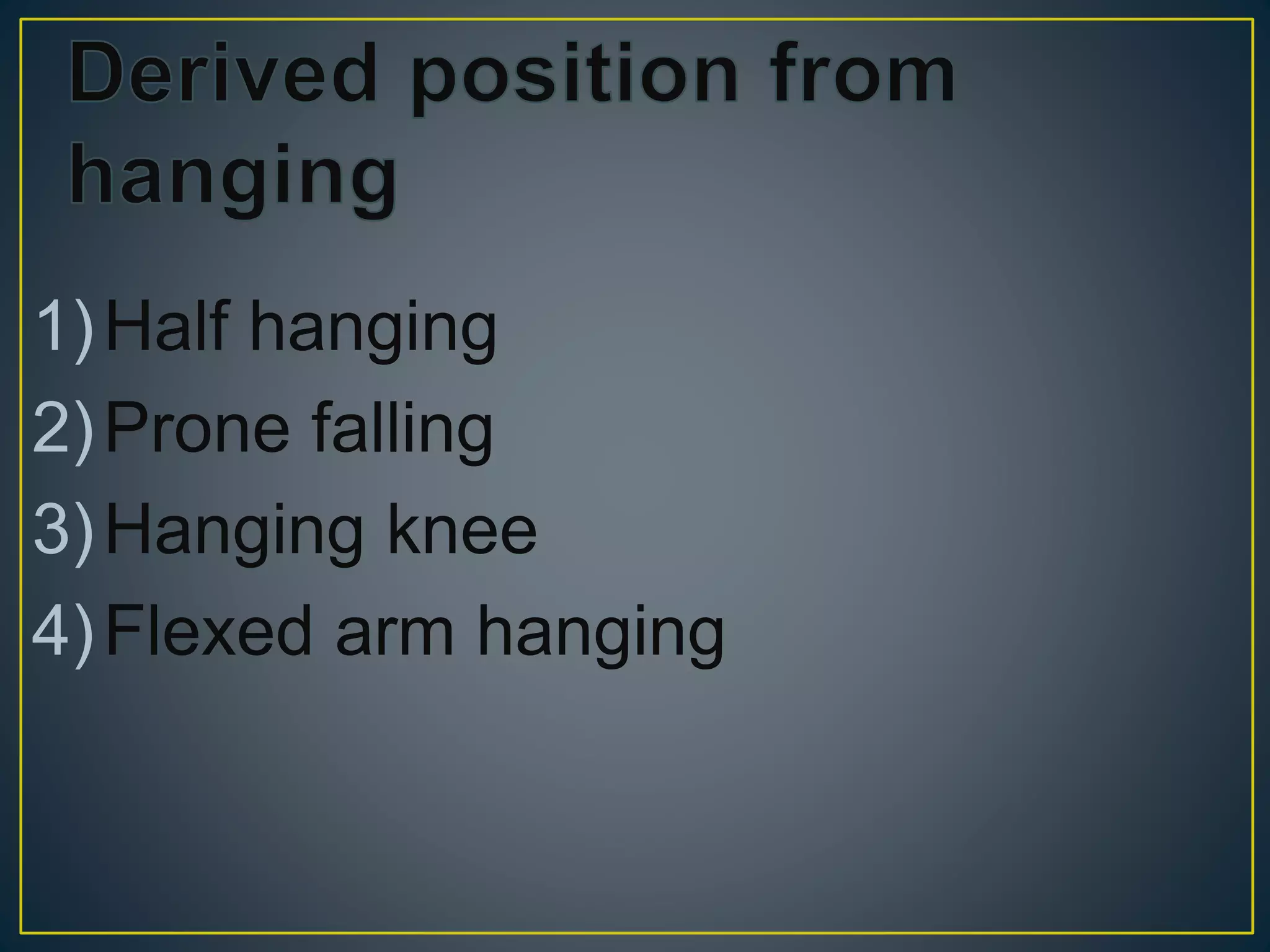 Hanging position 1 | PPTX