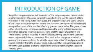 Hangman game is interesting | PPTX