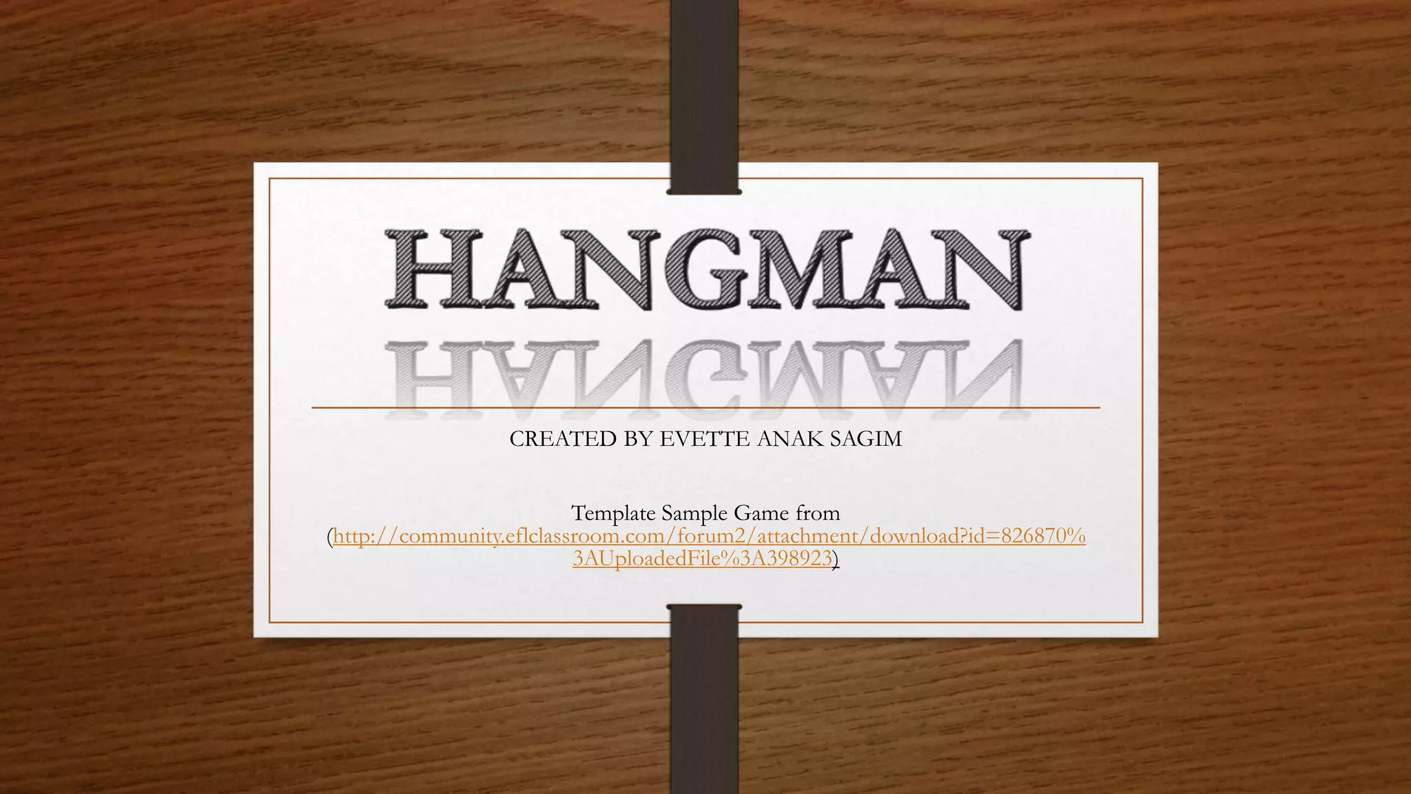 Interactive PowerPoint : Hangman | PPTX