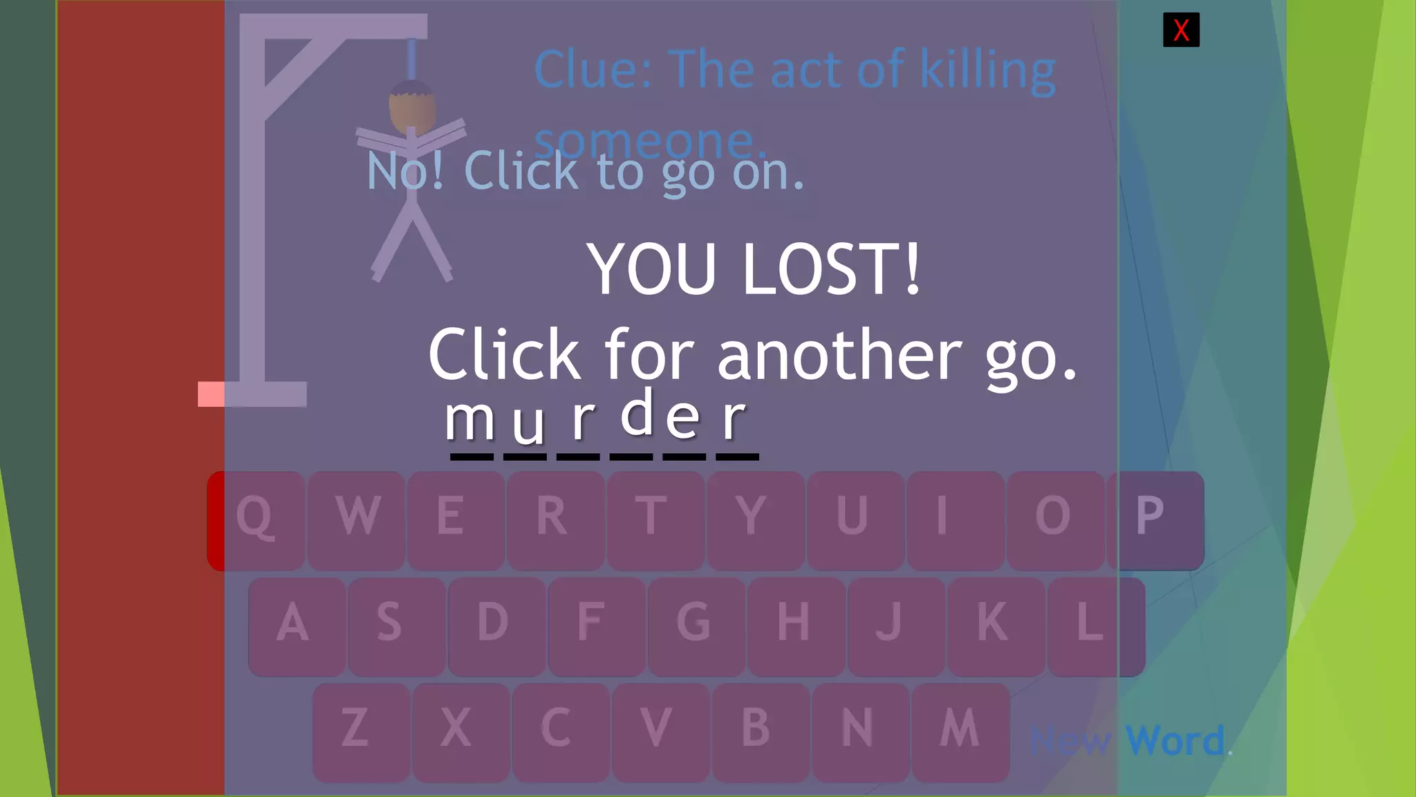 Interactive PowerPoint : Hangman | PPTX