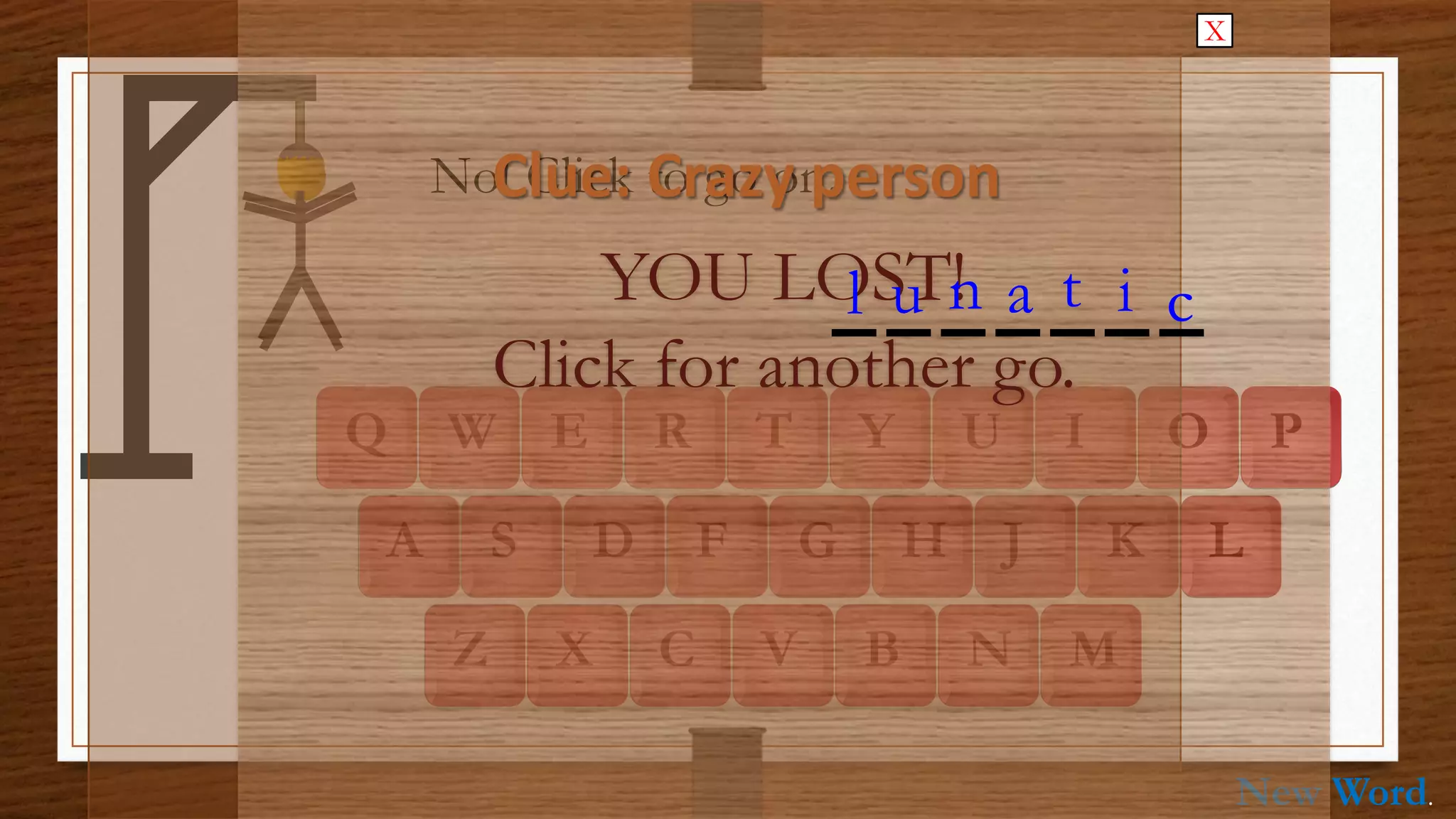 Interactive PowerPoint : Hangman | PPTX