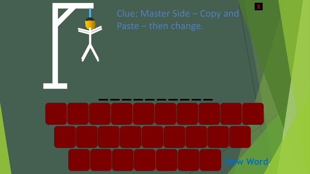 Interactive PowerPoint : Hangman | PPTX | Video Game Genres | Video Gaming