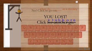 Interactive PowerPoint : Hangman | PPTX