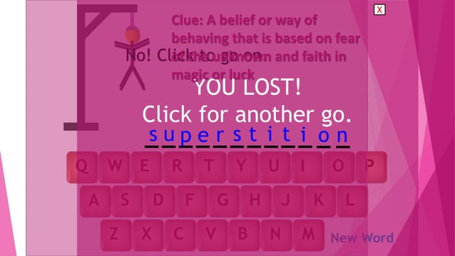 Interactive PowerPoint : Hangman | PPTX | Video Game Genres | Video Gaming