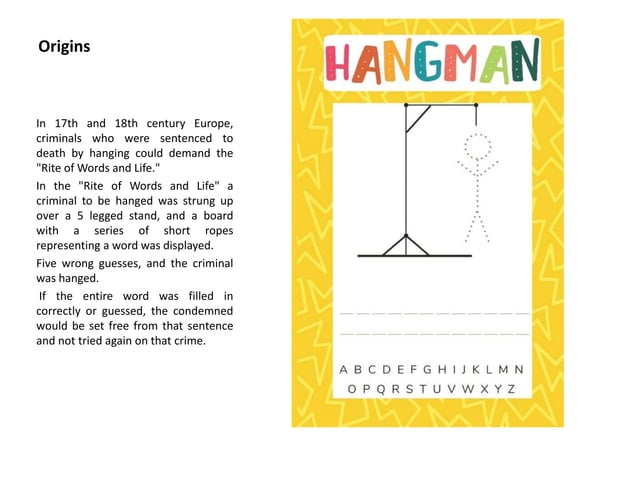 Hangman presentation | PPTX