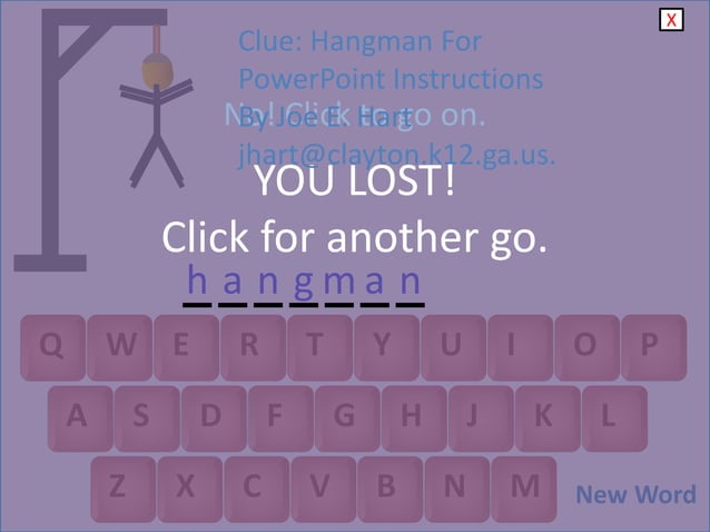 HangmanwithsetupInstructions (1).ppt | Board Games and Puzzles | Games and Puzzles