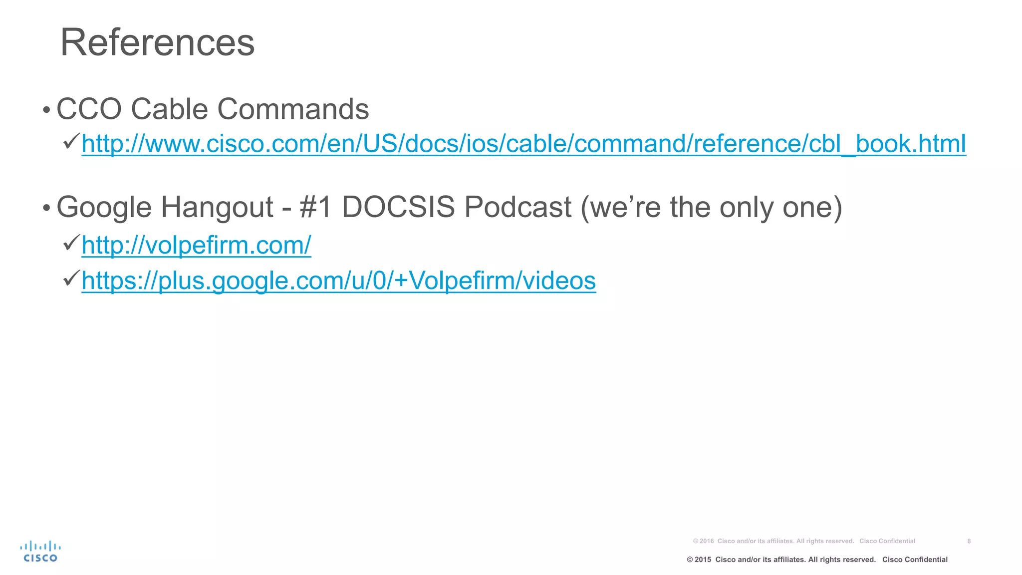 DOCSIS CMTS best practices and recommendations part 3 | PDF