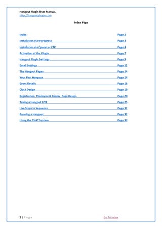 Hangout pluginuserguide manuel | PDF