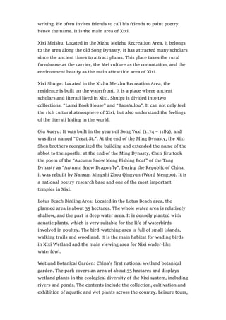 Hangzhou xixi national wetland park, zhejiang | PDF