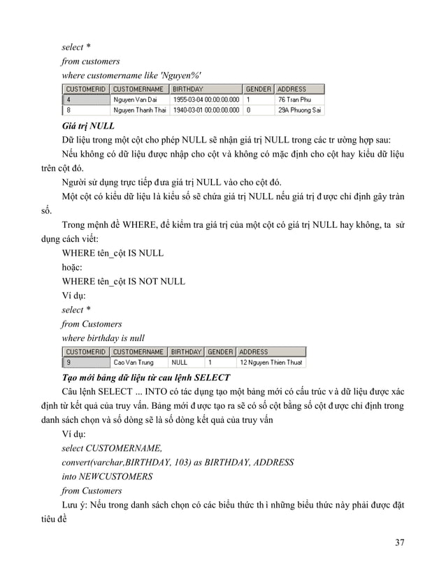 Hanh trangviet.ucoz.net giao trinh sql server 2005 | PDF