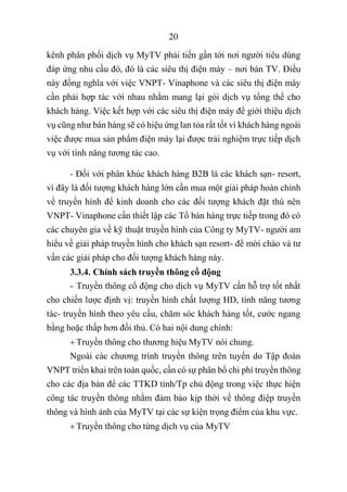 Chính sách marketing cho dịch vụ MyTV của Công ty phát triển dịch vụ truyền hình- thuộc VNPT | DOCX