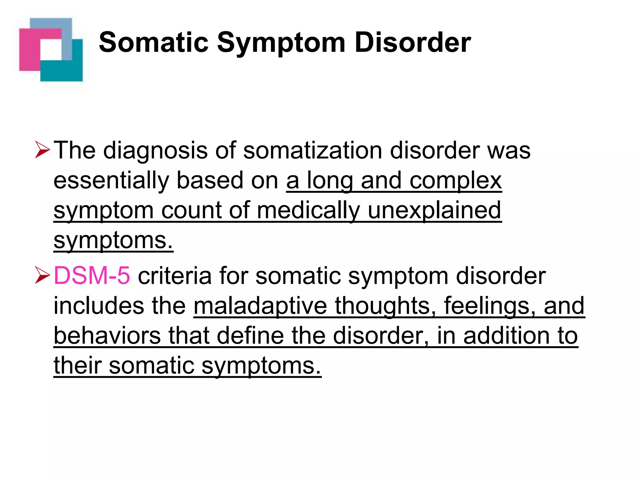 Hani hamed dessoki, dsm 5 somatic symptoms | PPTX