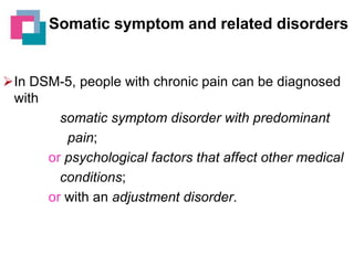 Hani hamed dessoki, dsm 5 somatic symptoms | PPTX
