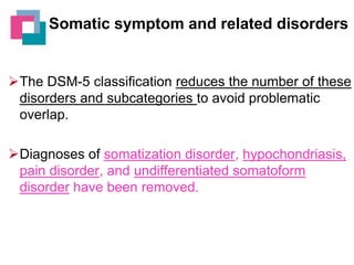 Hani hamed dessoki, dsm 5 somatic symptoms | PPTX
