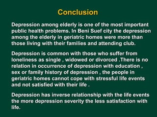 Hanipsych, beni suef, elderly with depression | PPT