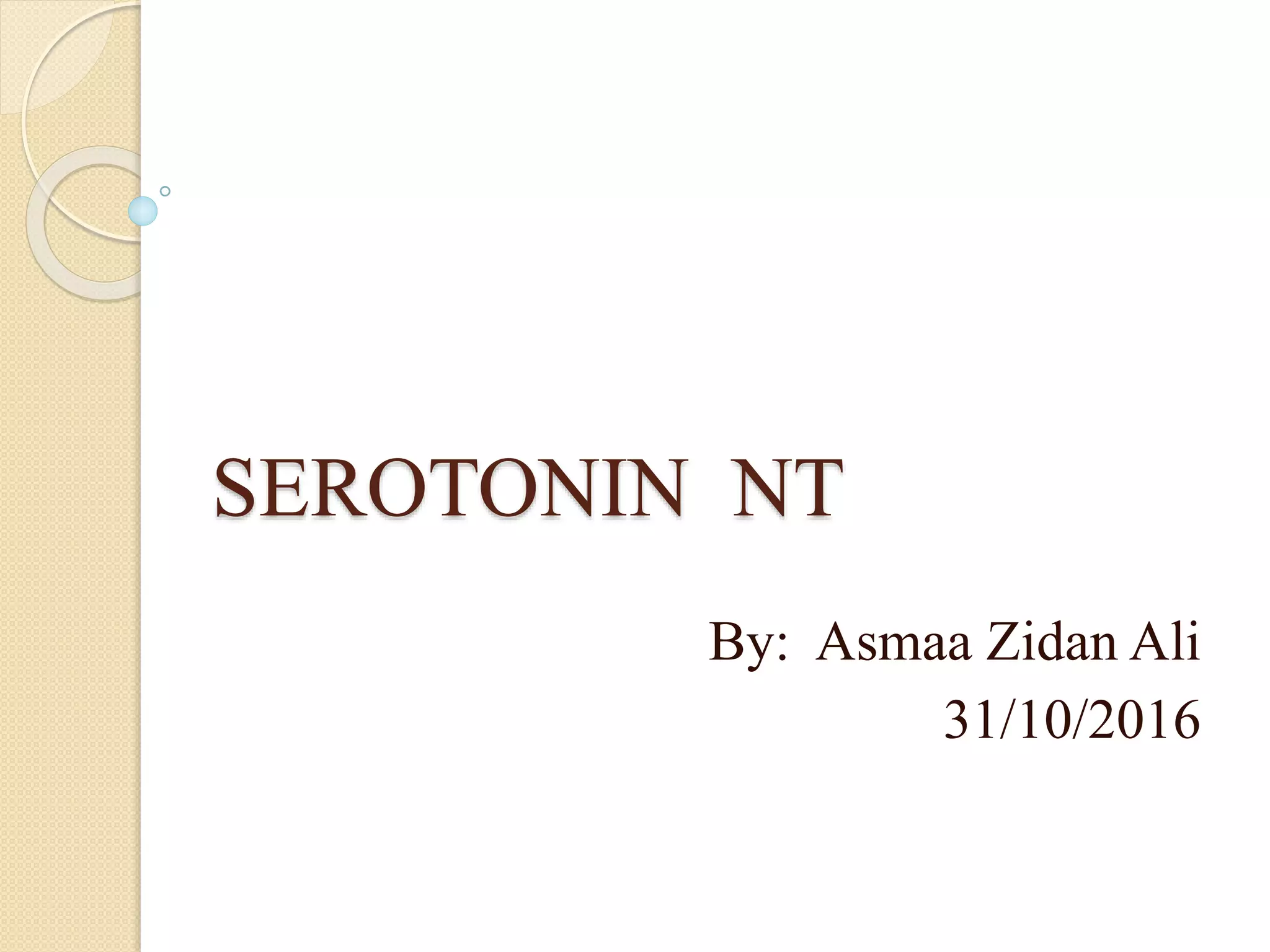 Hanipsych,,serotonin | PPTX