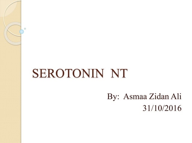 Hanipsych,,serotonin | PPT