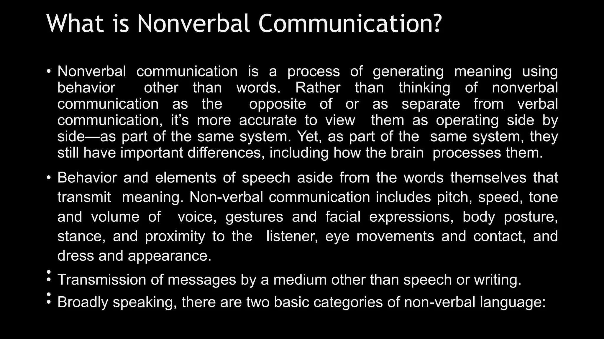 Non Verbal Communication | PPTX