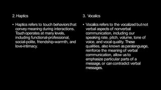 Non Verbal Communication | PPTX