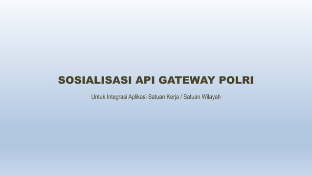bahan belajar Application Programming Interface (API) Gateway | PPT