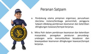 HANJAR TUGAS POKOK FUNGSI DAN PERANAN SATPAM | PPTX