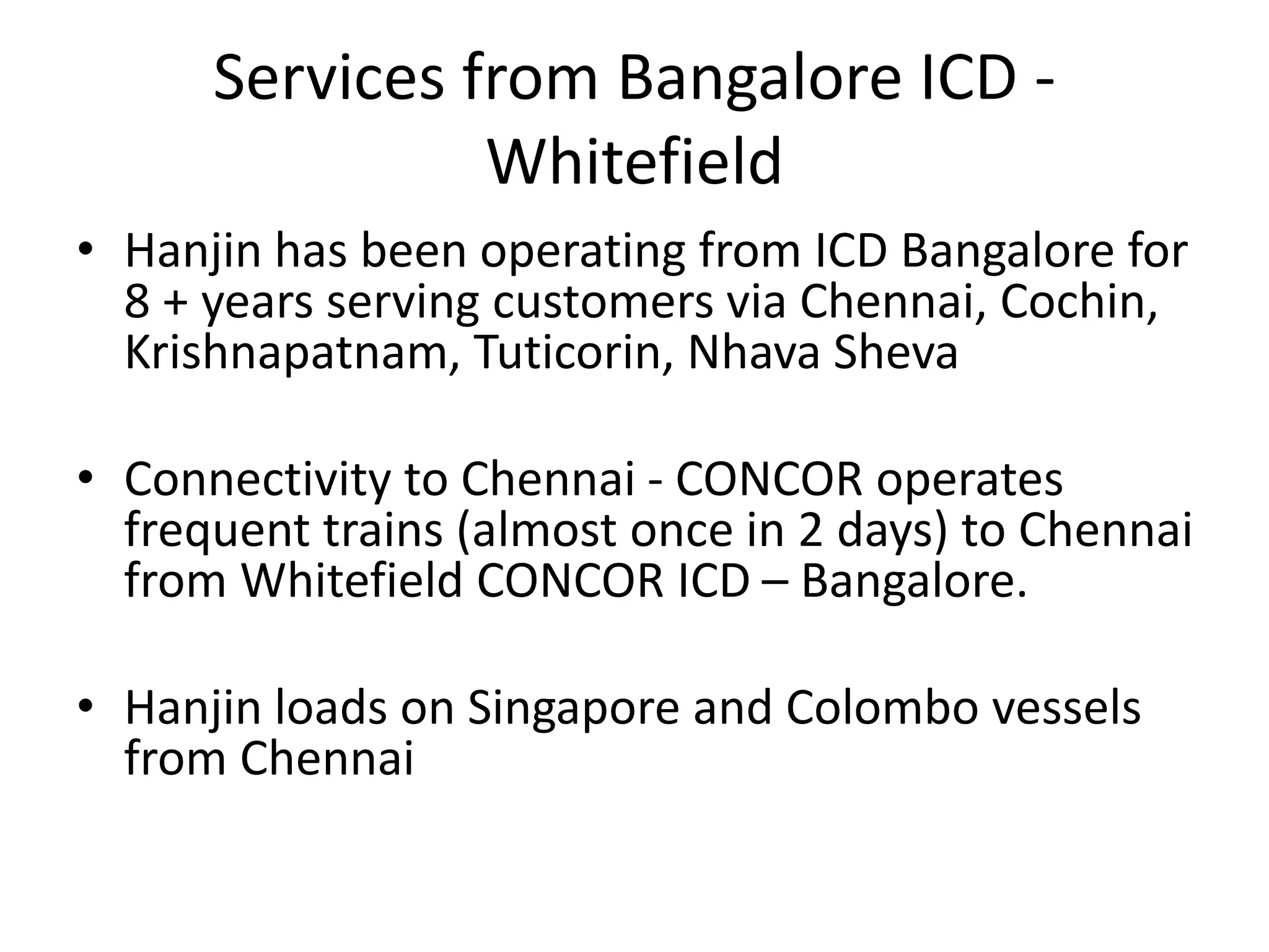 Hanjin service profile | PPTX