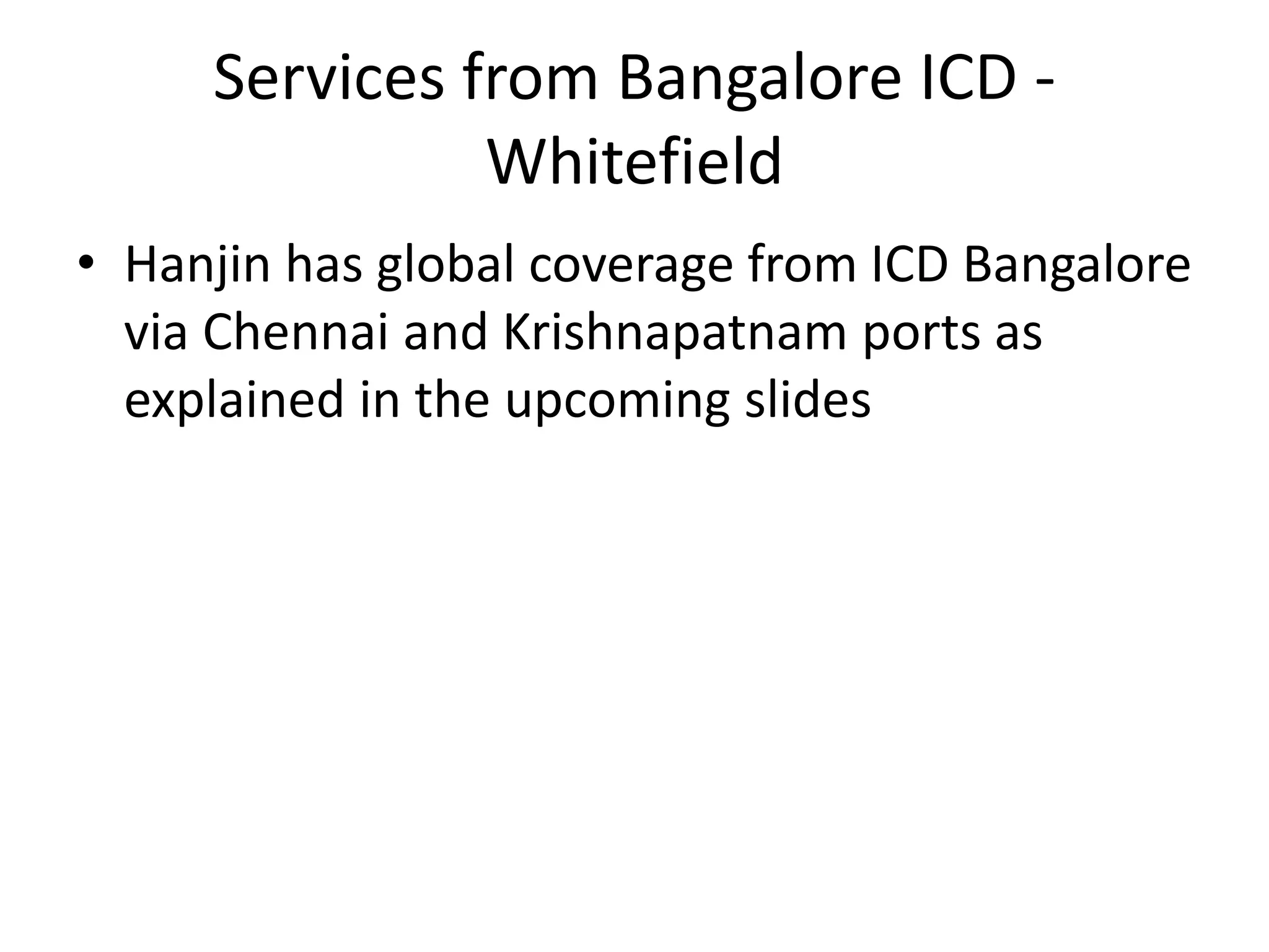 Hanjin service profile | PPTX