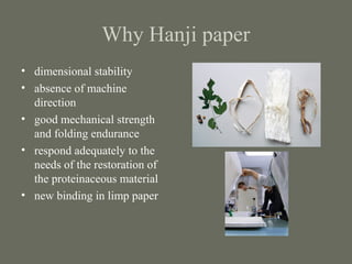 Hanji paper a new material from an old tradition | PPT
