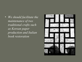 Hanji paper a new material from an old tradition | PPT