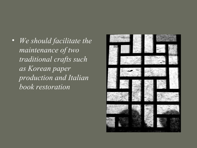 Hanji paper a new material from an old tradition | PPT