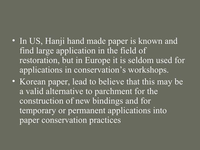 Hanji paper a new material from an old tradition