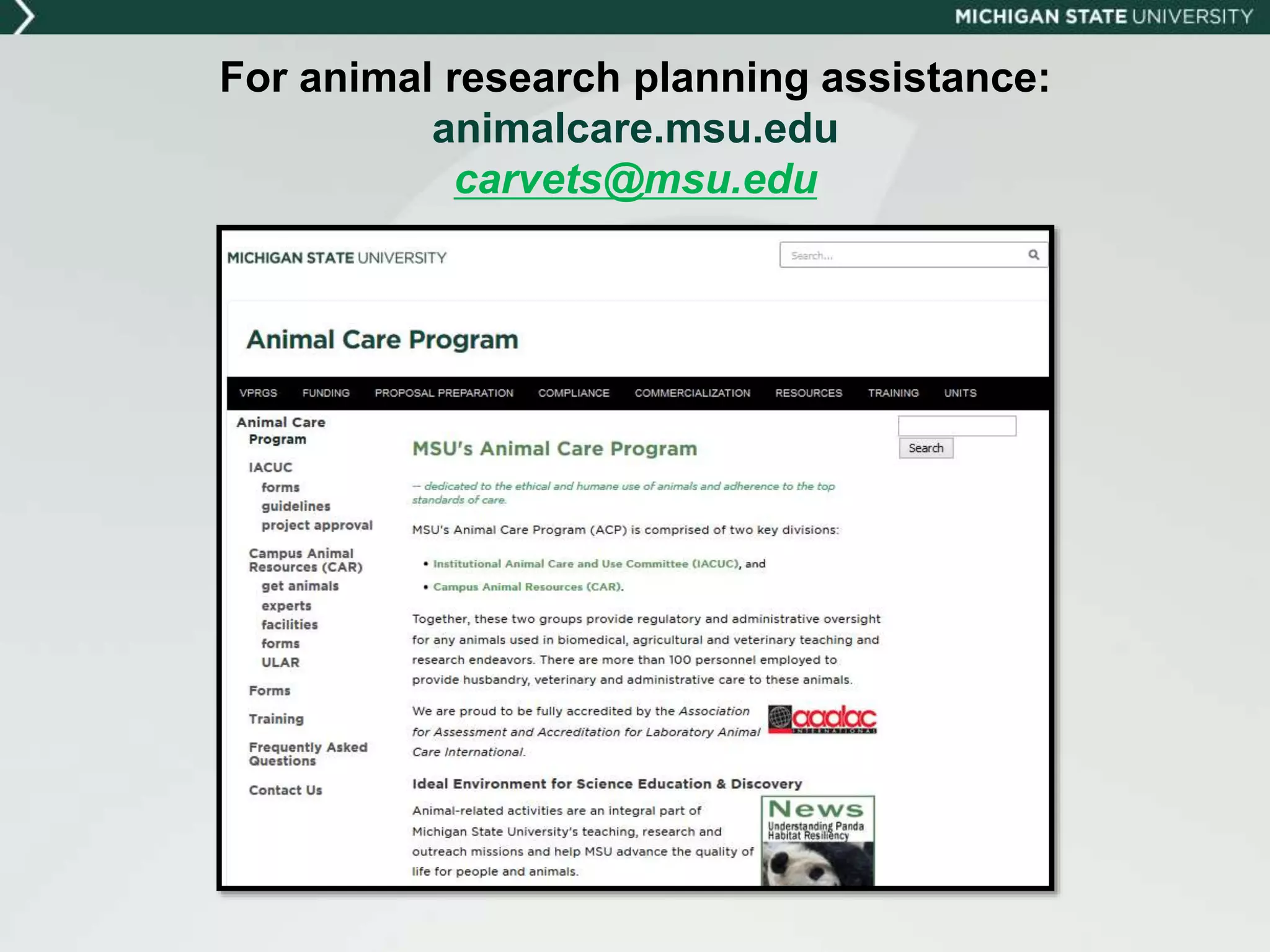 Campus Animal Resources | PPTX