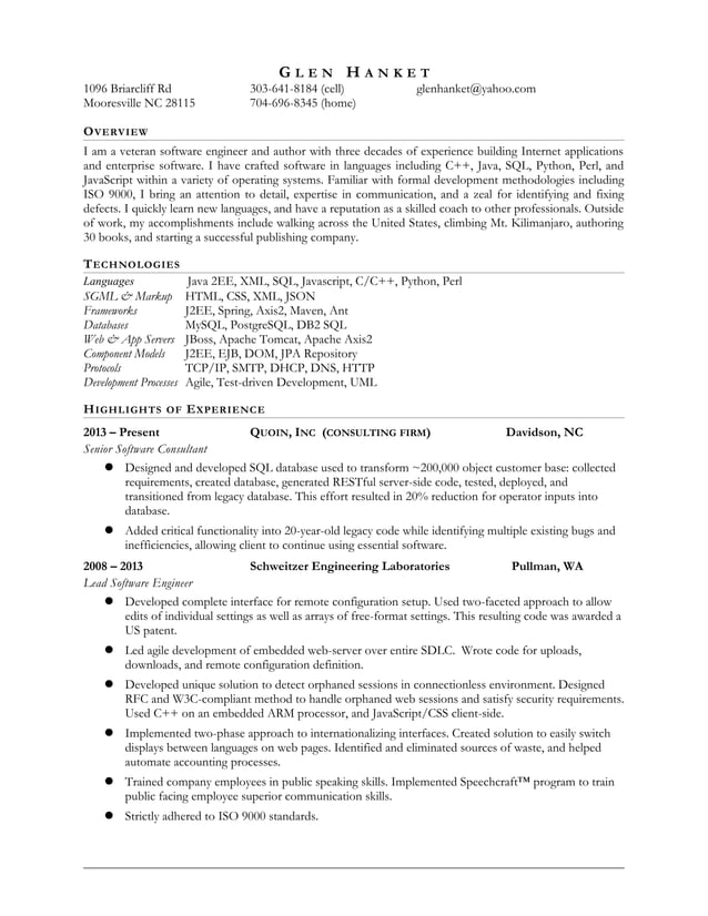 Hanket glen-resume | PDF