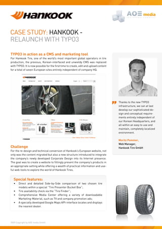 Hankook Tire Europe TYPO3 Implementation | PDF