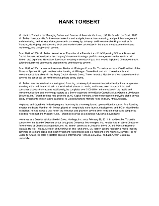 Hank torbert | PDF