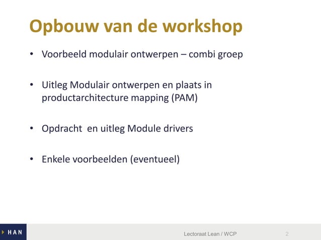 HAN Lean-QRM symposium 11 juni. Danielle Hendriks, HAN | PPT