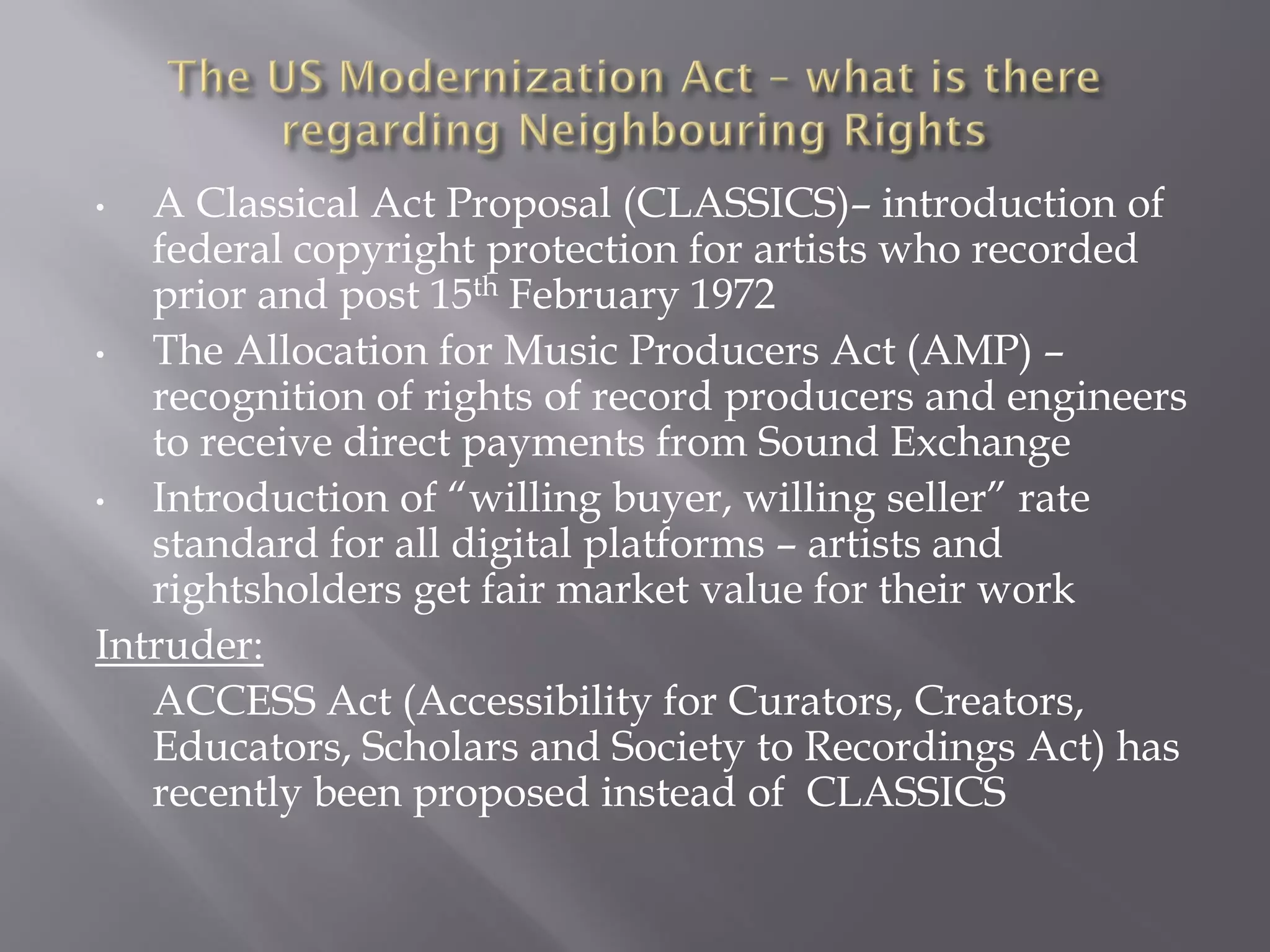 The Neighbouring Rights dichotomy | PPT