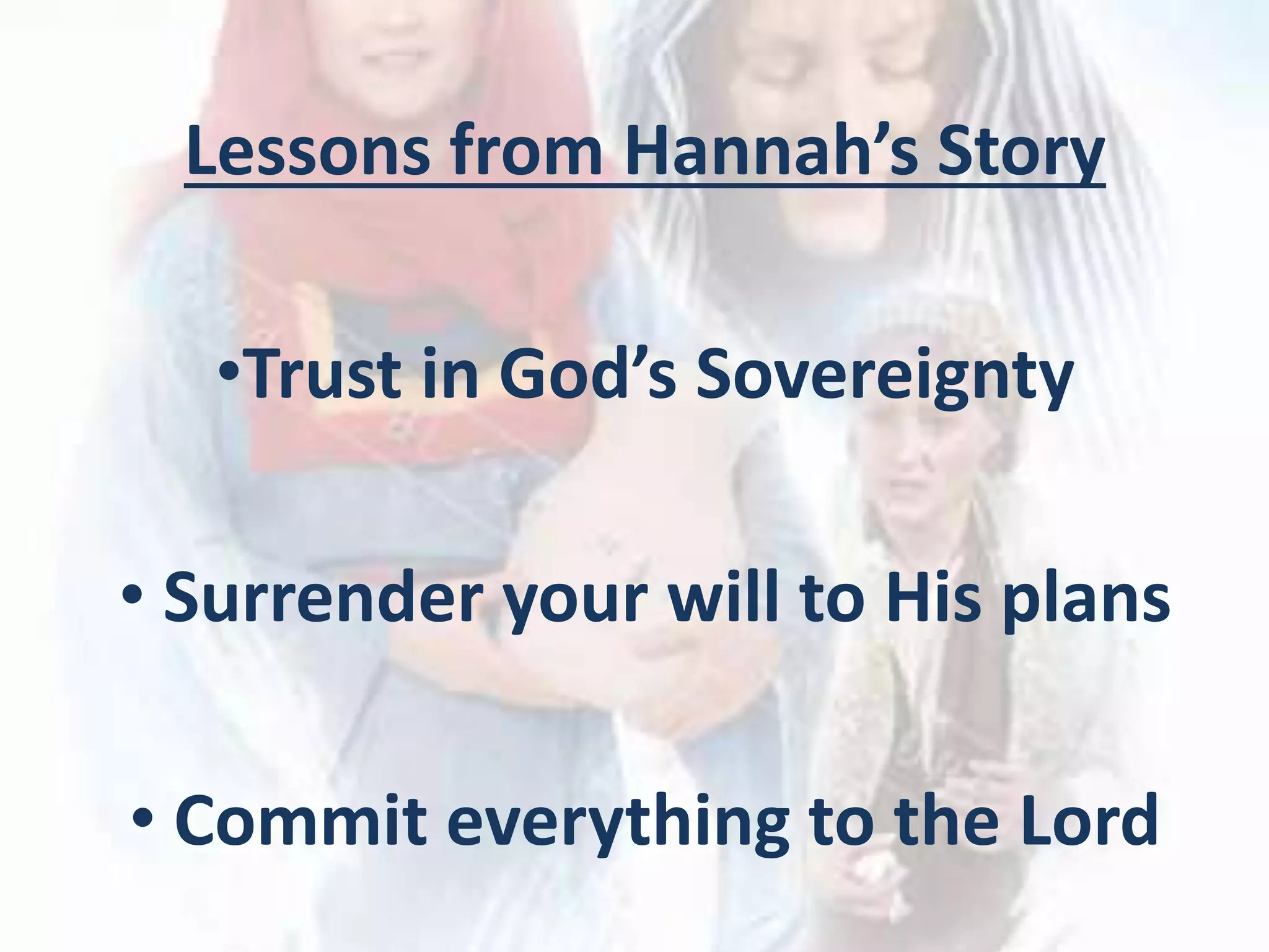 Women of the Old Testament, part 1: Hannah | PPTX